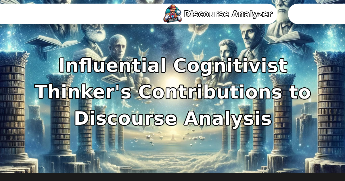 Influential Cognitivist Thinker's Contributions to Discourse Analysis ...