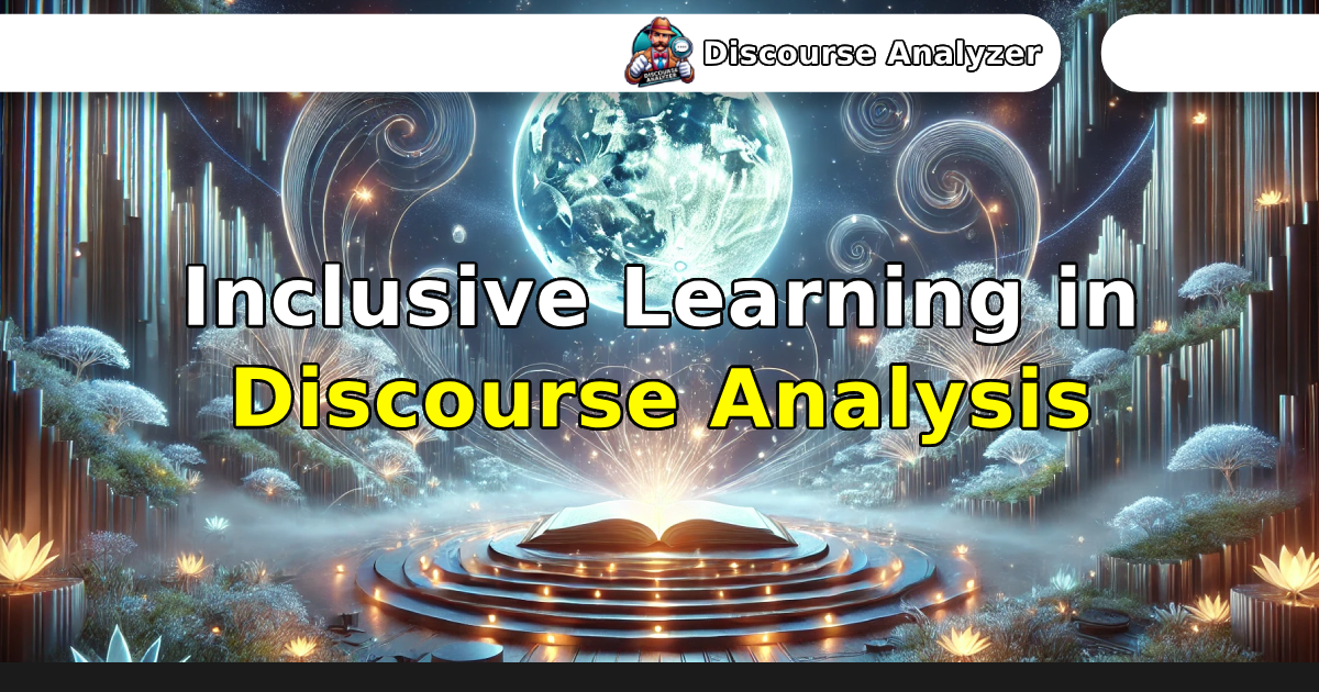 Inclusive Learning in Discourse Analysis [Interactive Article] - Discourse Analyzer AI Toolkit