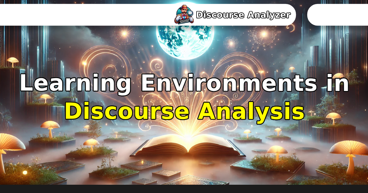 Learning Environments in Discourse Analysis [Interactive Article] - Discourse Analyzer AI Toolkit