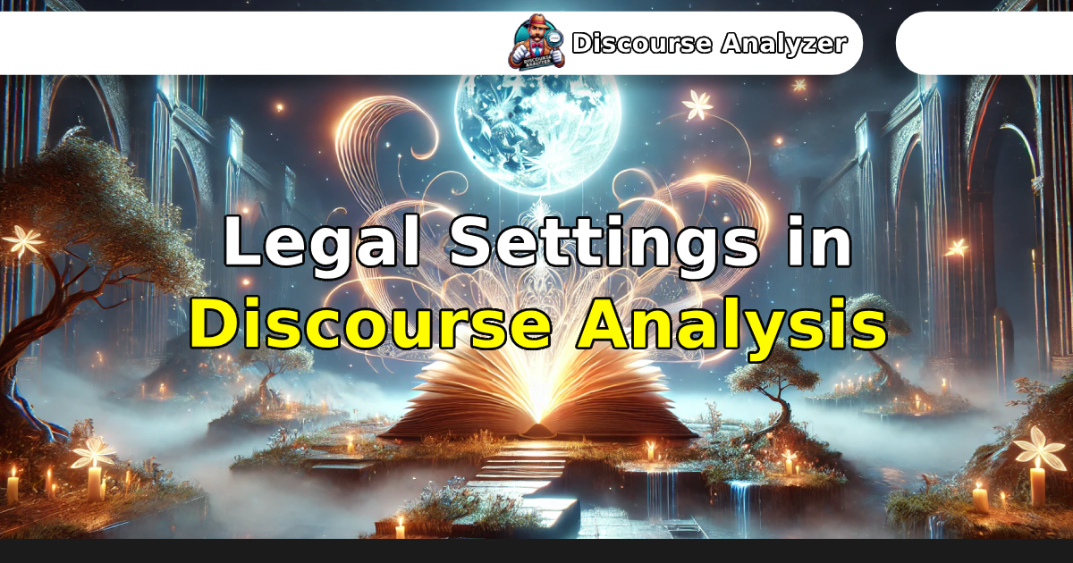 Legal Settings in Discourse Analysis [Interactive Article] - Discourse Analyzer AI Toolkit