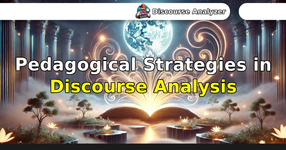 Pedagogical Strategies in Discourse Analysis [Interactive Article] - Discourse Analyzer AI Toolkit