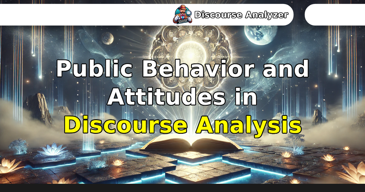 Public Behavior and Attitudes in Discourse Analysis [Interactive Article] - Discourse Analyzer ...