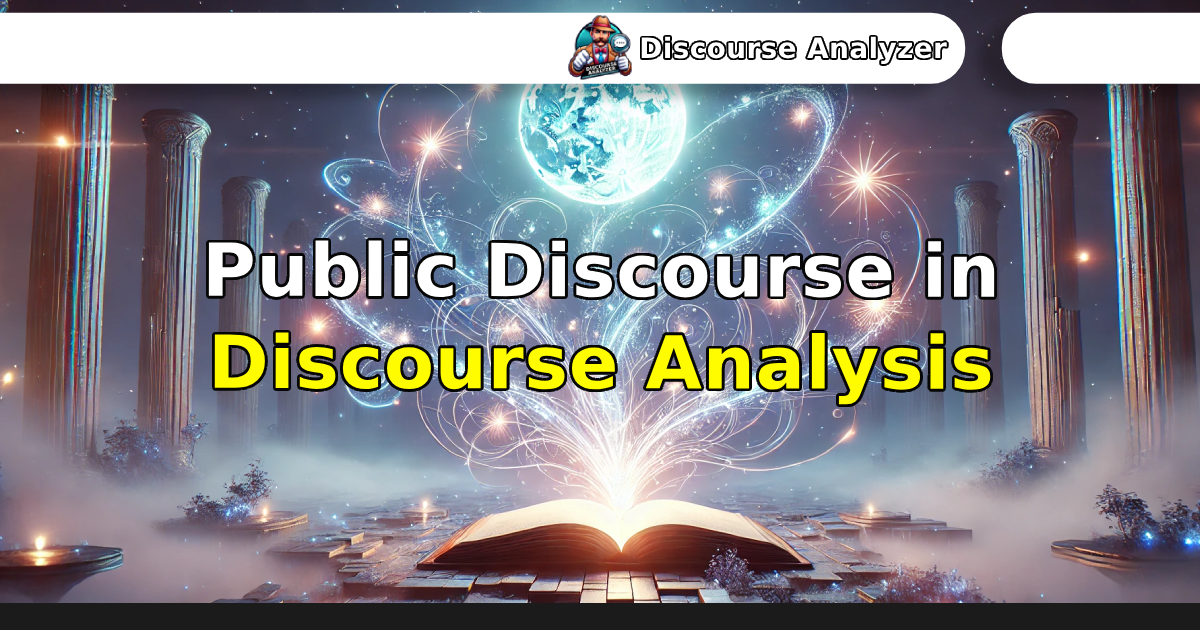 Public Discourse in Discourse Analysis [Interactive Article] - Discourse Analyzer AI Toolkit